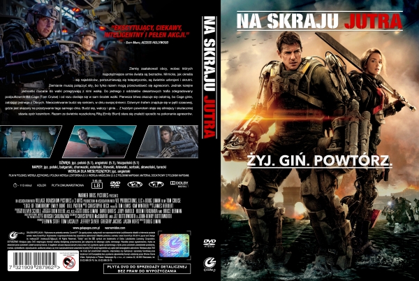 " Na skraju jutra" / "Edge of Tomorrow" - Podgląd okładki filmu - Okładki DVD CoverVil